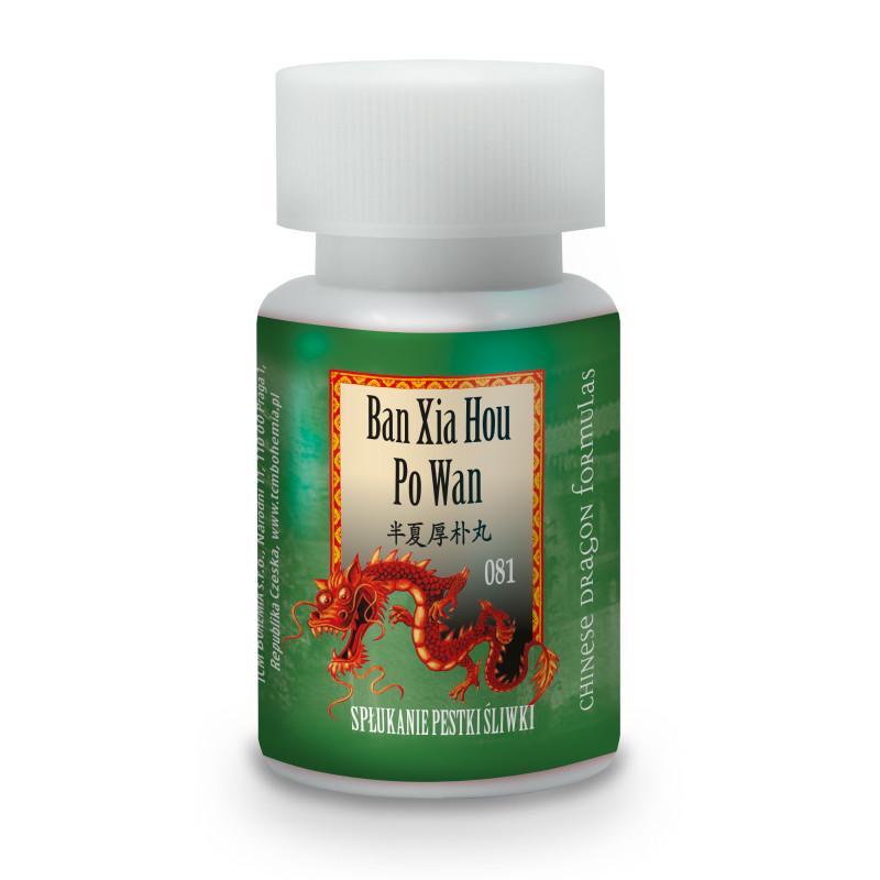 Receptura Ban Xia Hou Po Wan - 081 Spłukanie pestki śliwki