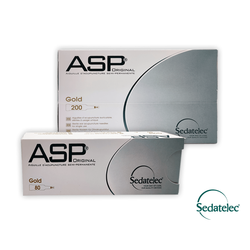 Igły uszne z aplikatorem - aurikuloterapia - ASP Gold