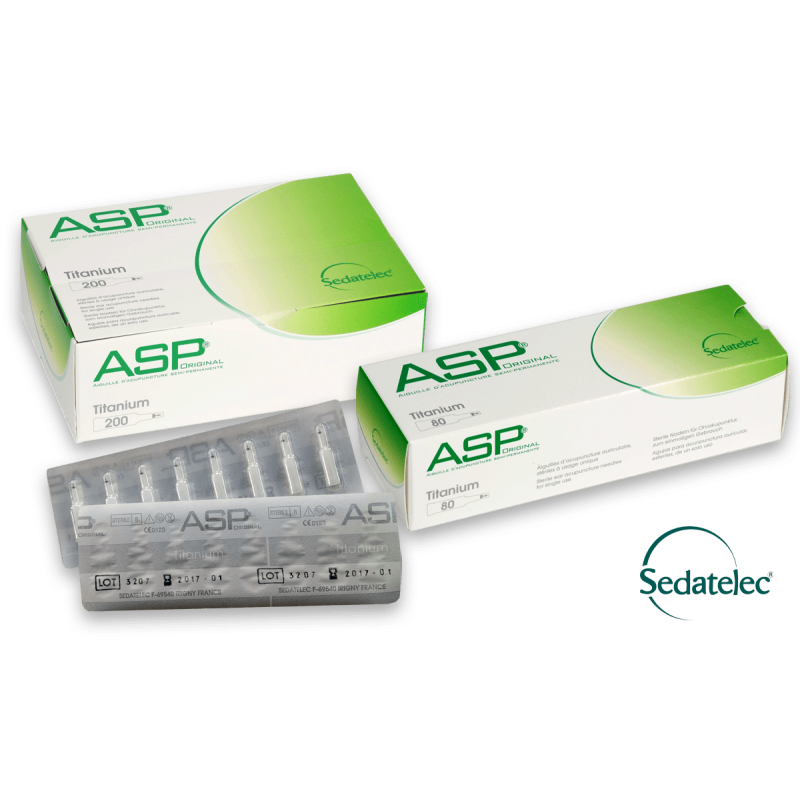 Igły uszne z aplikatorem - aurikuloterapia - ASP Gold